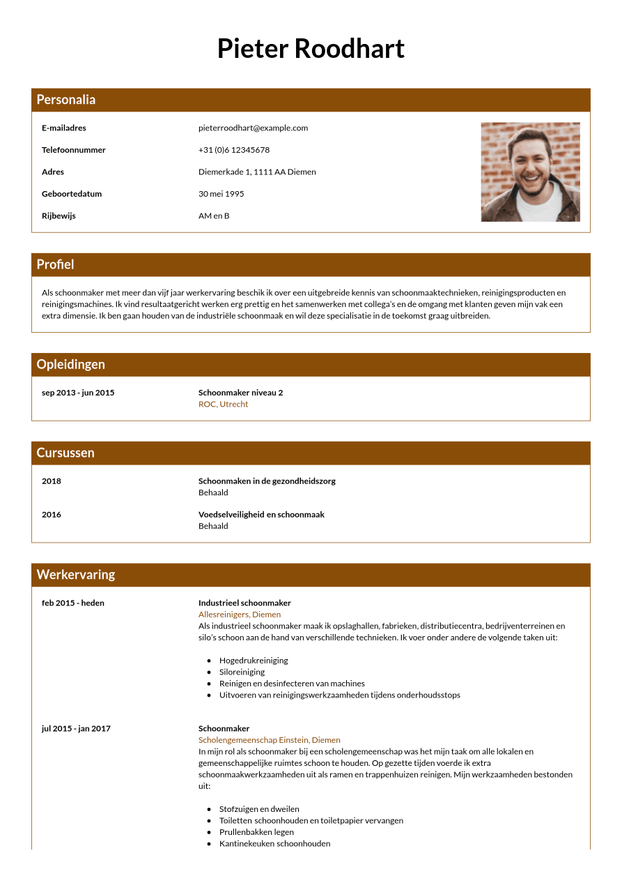 CV voorbeelden | Voorbeelden voor elk beroep - CVwizard