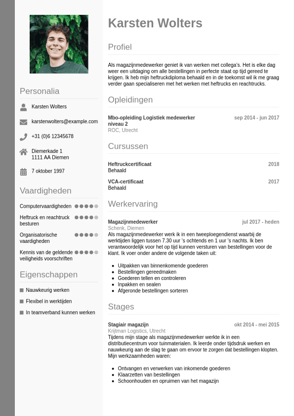 CV-voorbeelden | Voorbeelden voor elk beroep - CVwizard