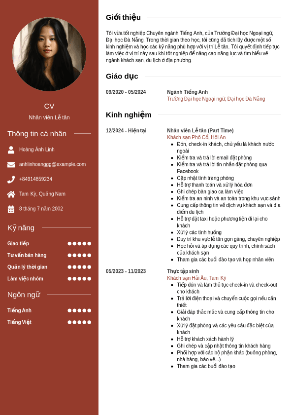 Mẫu CV và Bố cục CV chuyên nghiệp - CVwizard