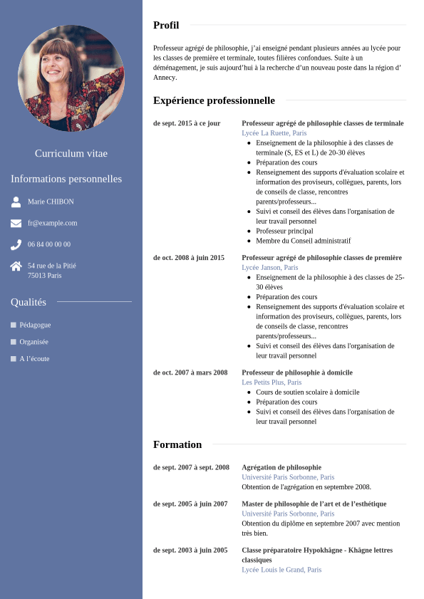Exemple de CV pour chaque profession - CVwizard