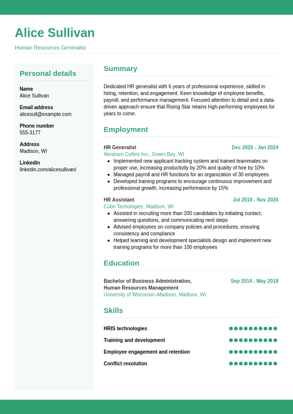 The Best Combination Resume To Get You Hired - CVwizard