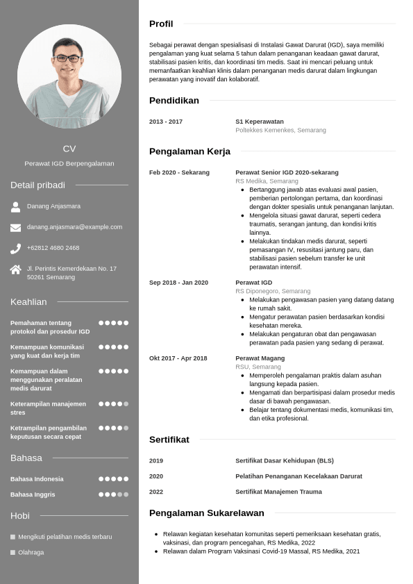 Contoh dan Template CV - CVwizard
