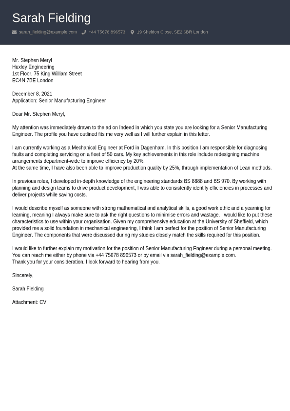 Cover letter templates - CVwizard