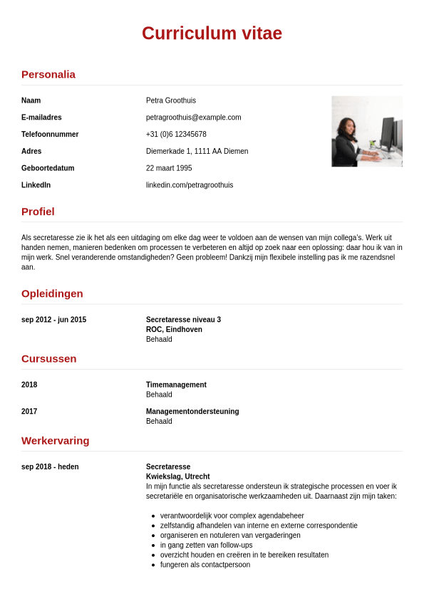 CV-voorbeelden | Voorbeelden voor elk beroep - CVwizard