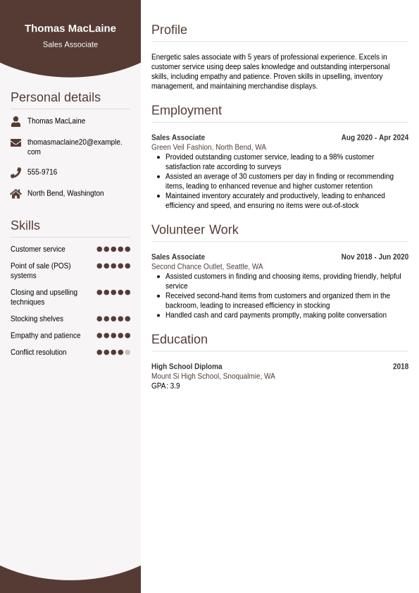 Bartender Resume Examples and Writing Tips - CVwizard