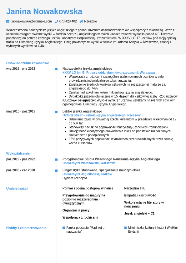 CV dla ucznia – porady + jak napisać - CVwizard