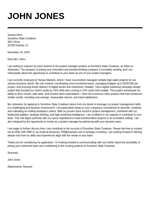 Cover letter templates - CVwizard