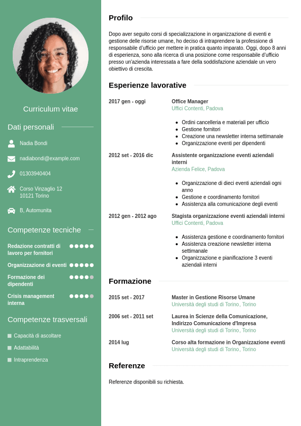 Modelli e layout di CV - CVwizard