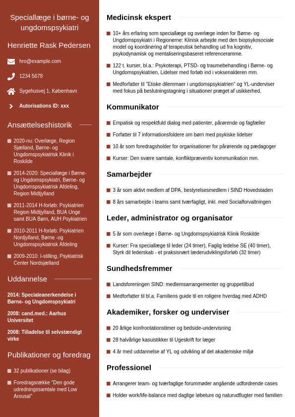Sygeplejerske CV-eksempel - CVwizard