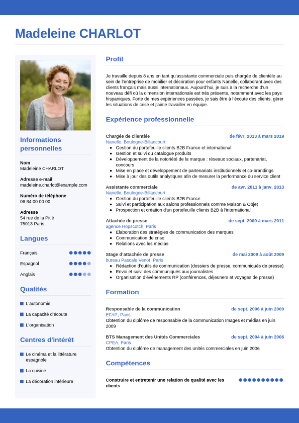 Exemple de CV pour chaque profession - CVwizard
