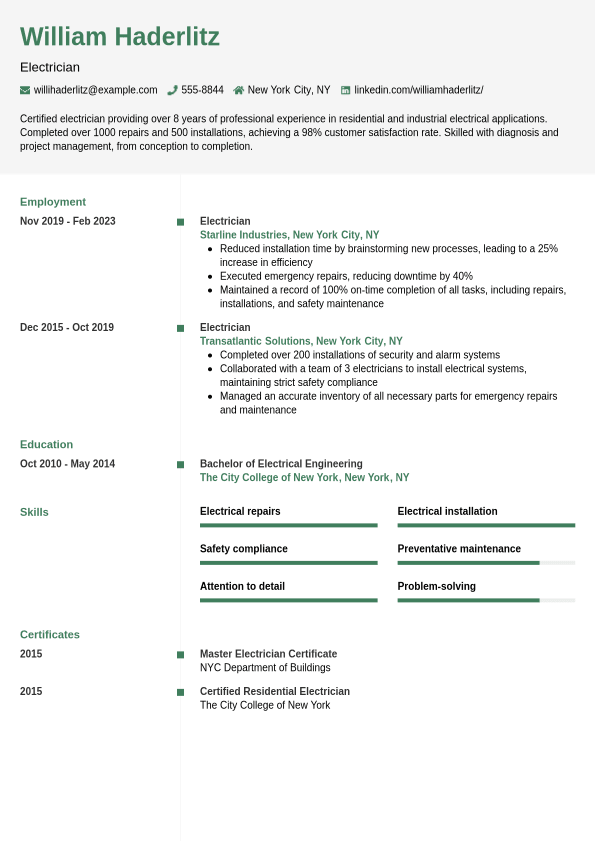 Resume Templates - CVwizard