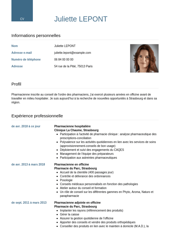 Exemple de CV pour chaque profession - CVwizard