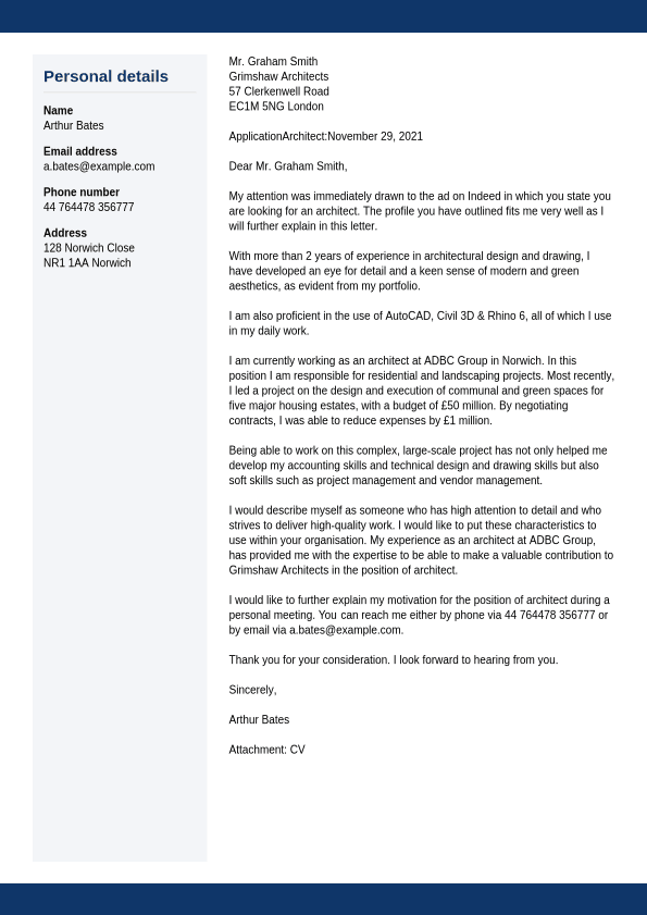 Cover letter templates - CVwizard