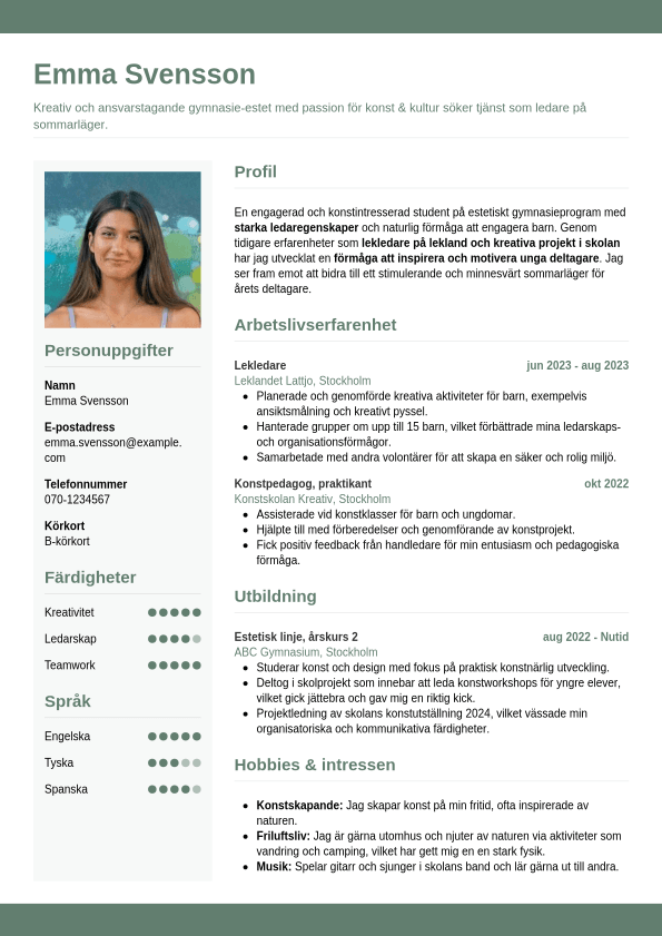 CV-exempel - CVwizard