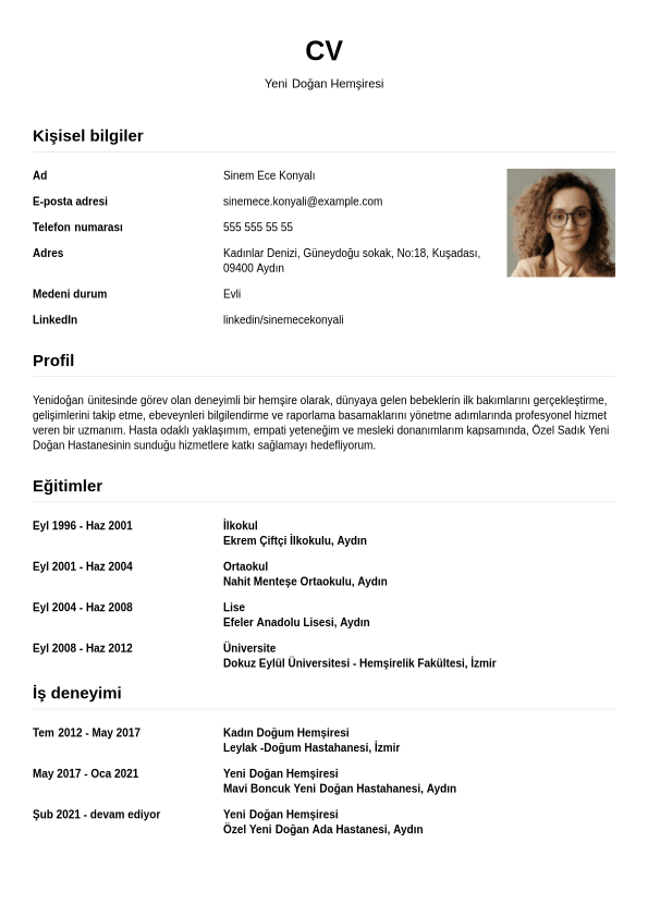 Hemşire CV Örnekleri Nasıl Hazırlanır? - CVwizard