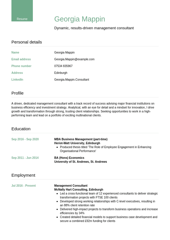 Scottish CV: Tips and CV Templates for Scotland - CVwizard