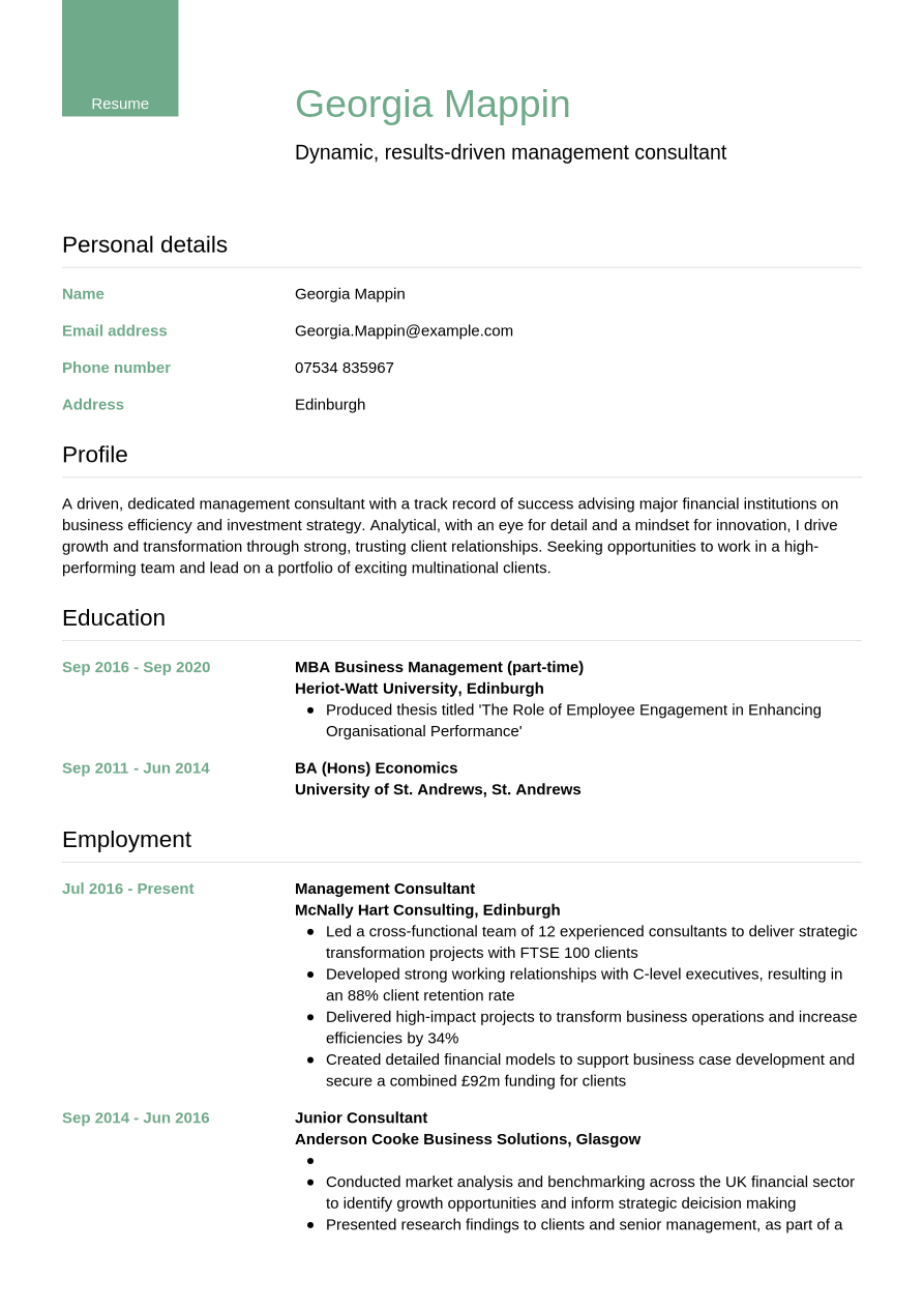 Scottish CV: Tips and CV Templates for Scotland - CVwizard
