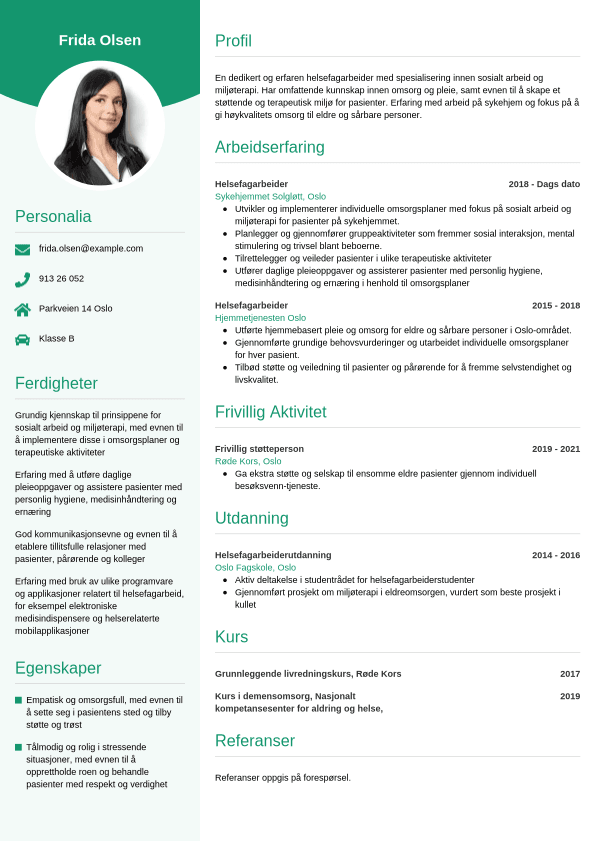 CV maler og oppsett - CVwizard