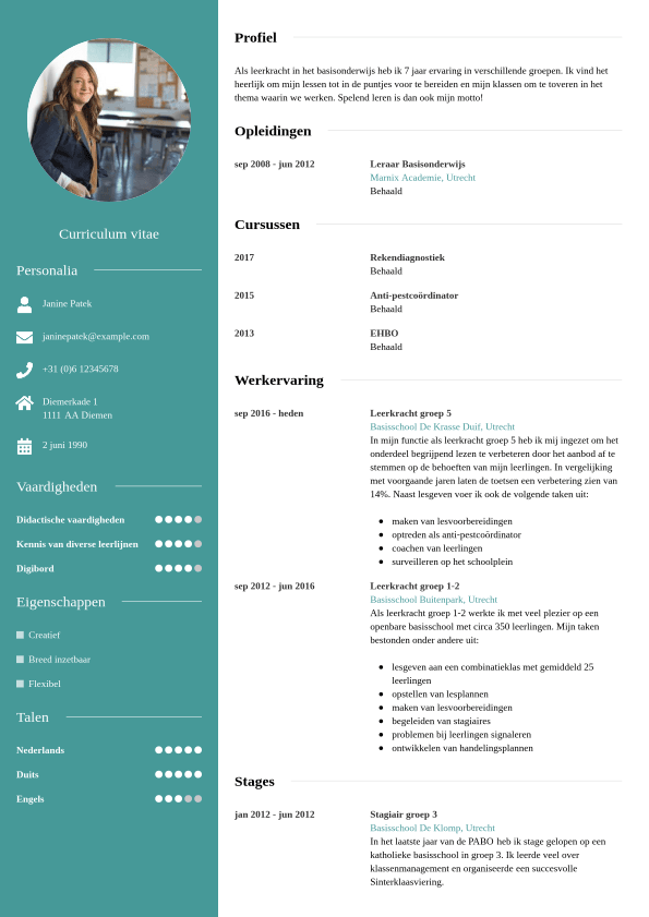 CV voorbeeld accountmanager - CVwizard