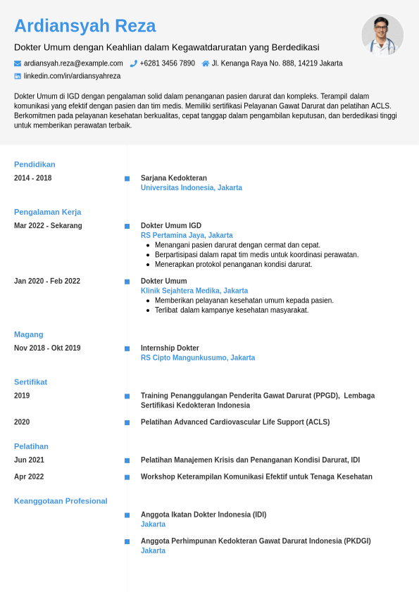 Contoh dan Template CV - CVwizard