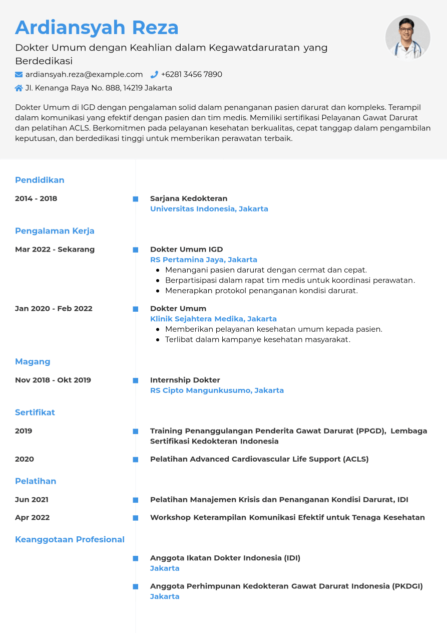 Contoh dan Template CV - CVwizard