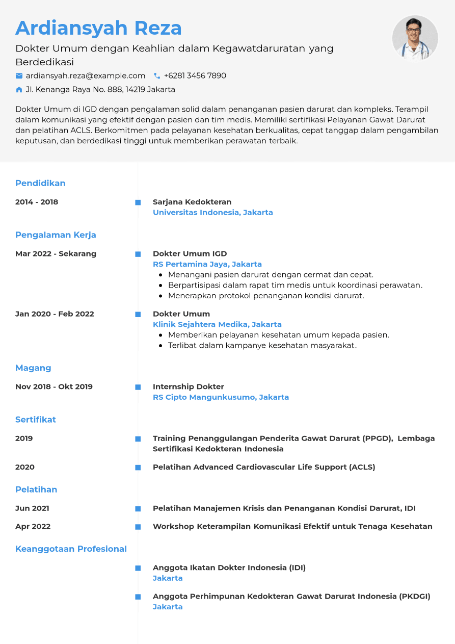 Contoh dan Template CV - CVwizard