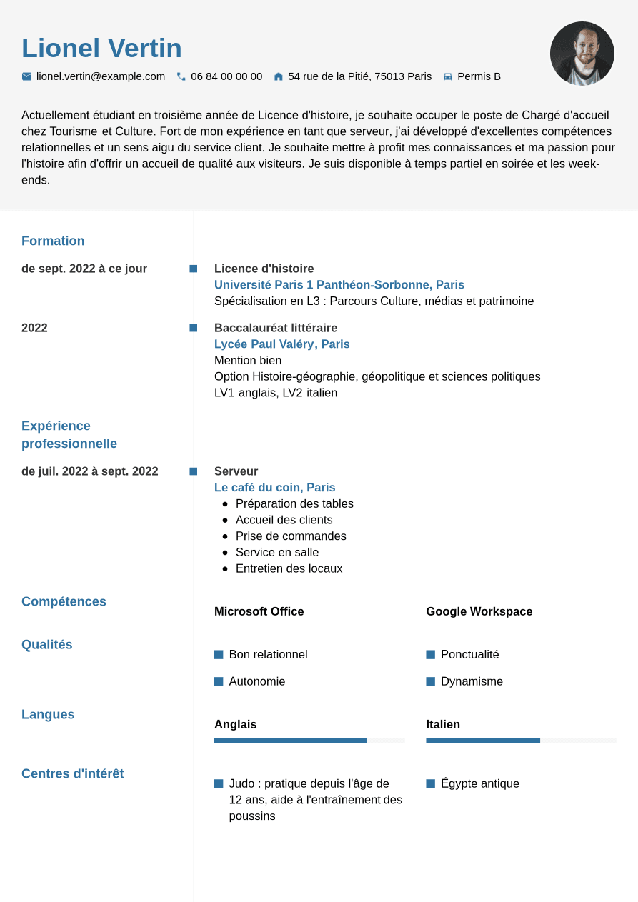 Exemple de CV pour chaque profession - CVwizard