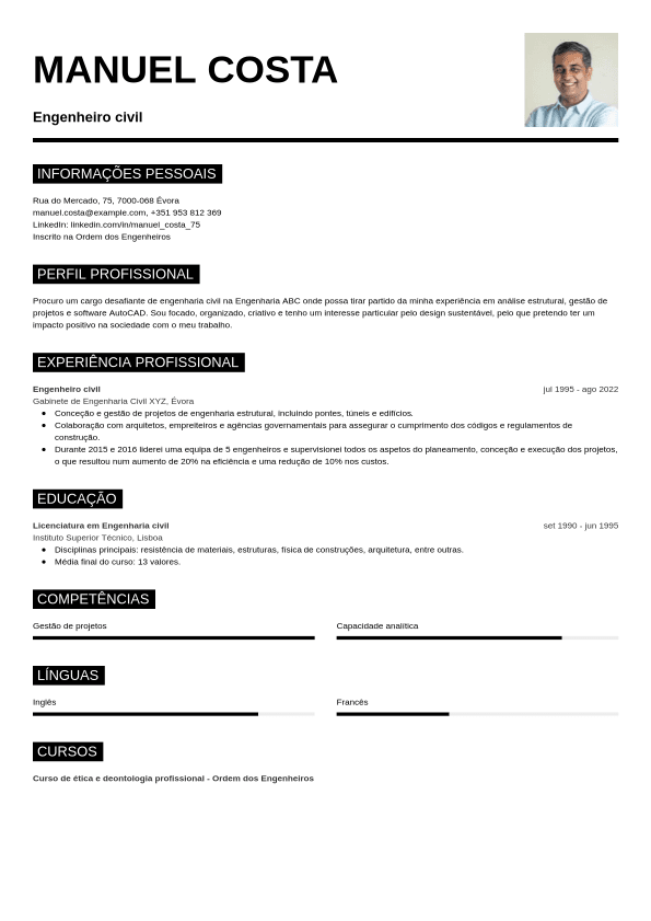 Modelos de curriculum vitae e layouts - CVwizard