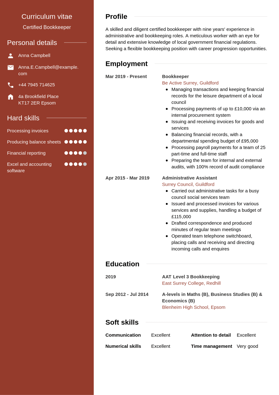 Professional CV Templates, Designs and Layouts - CVwizard