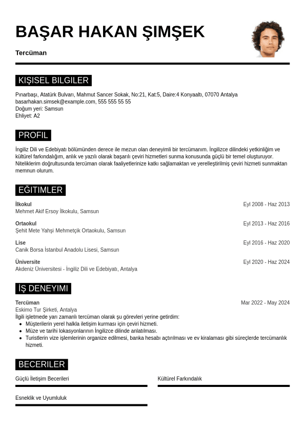 Yeni Mezun CV Örnekleri Nasıl Hazırlanır? - CVwizard