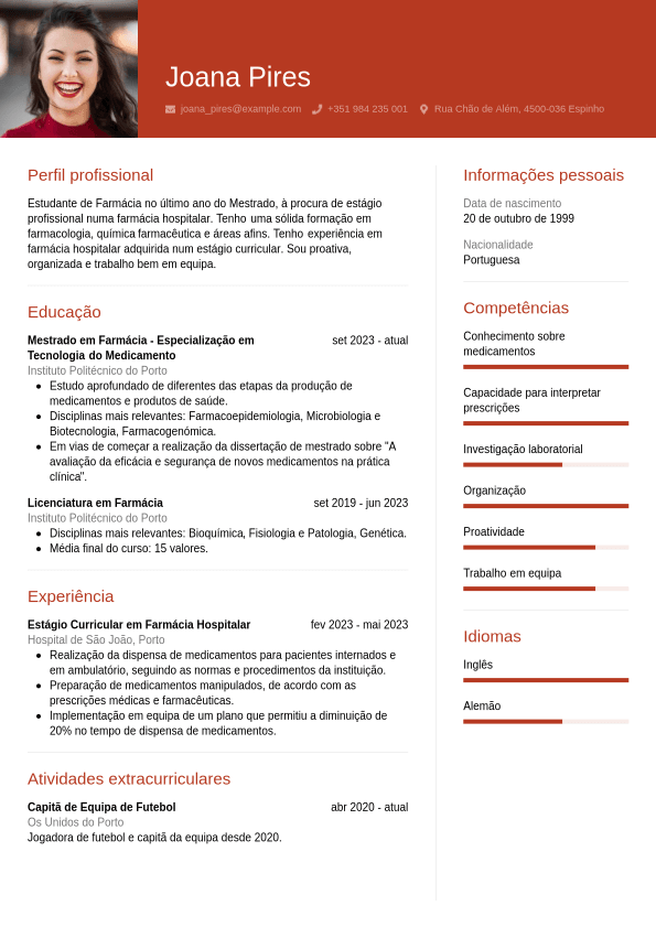 Exemplos de curriculum vitae - CVwizard