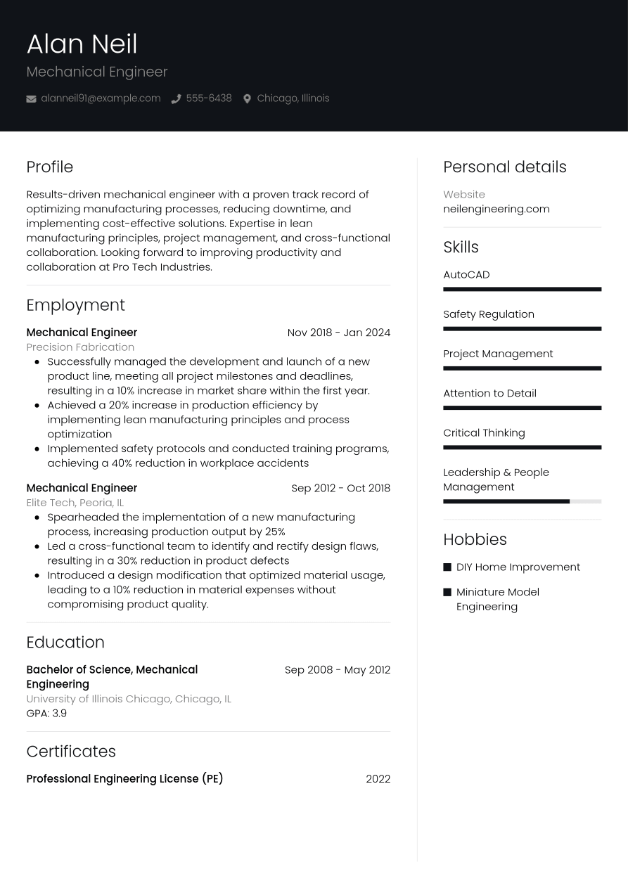 Resume Examples - CVwizard