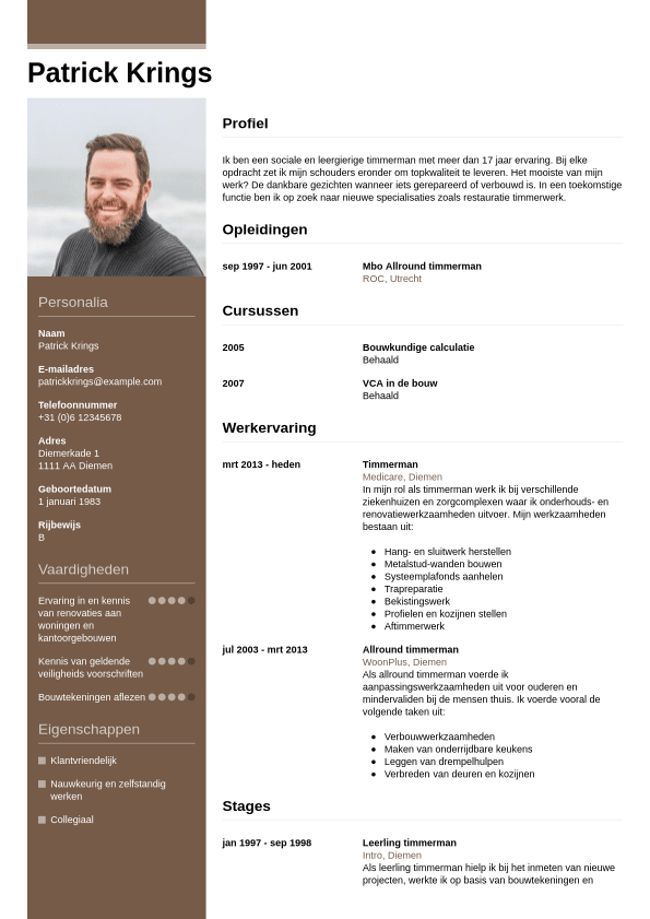 CV-voorbeelden | Voorbeelden voor elk beroep - CVwizard