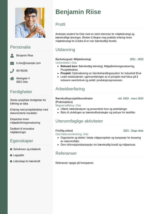 CV maler og oppsett - CVwizard