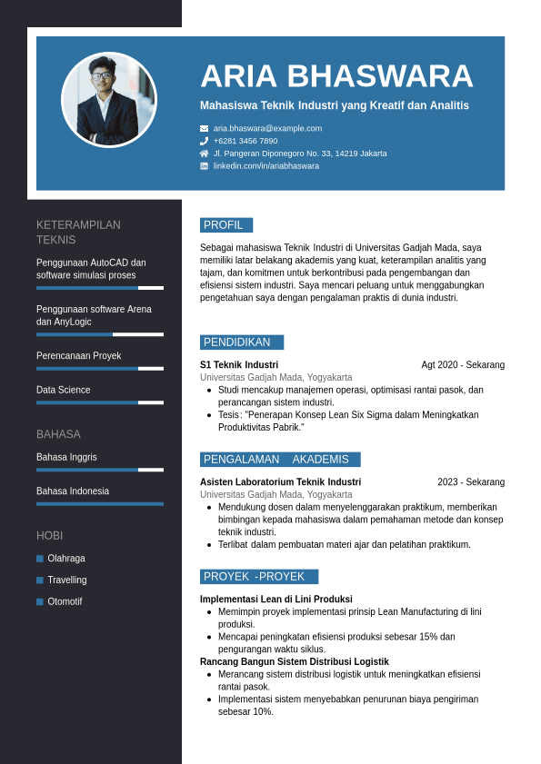 Contoh dan Template CV - CVwizard