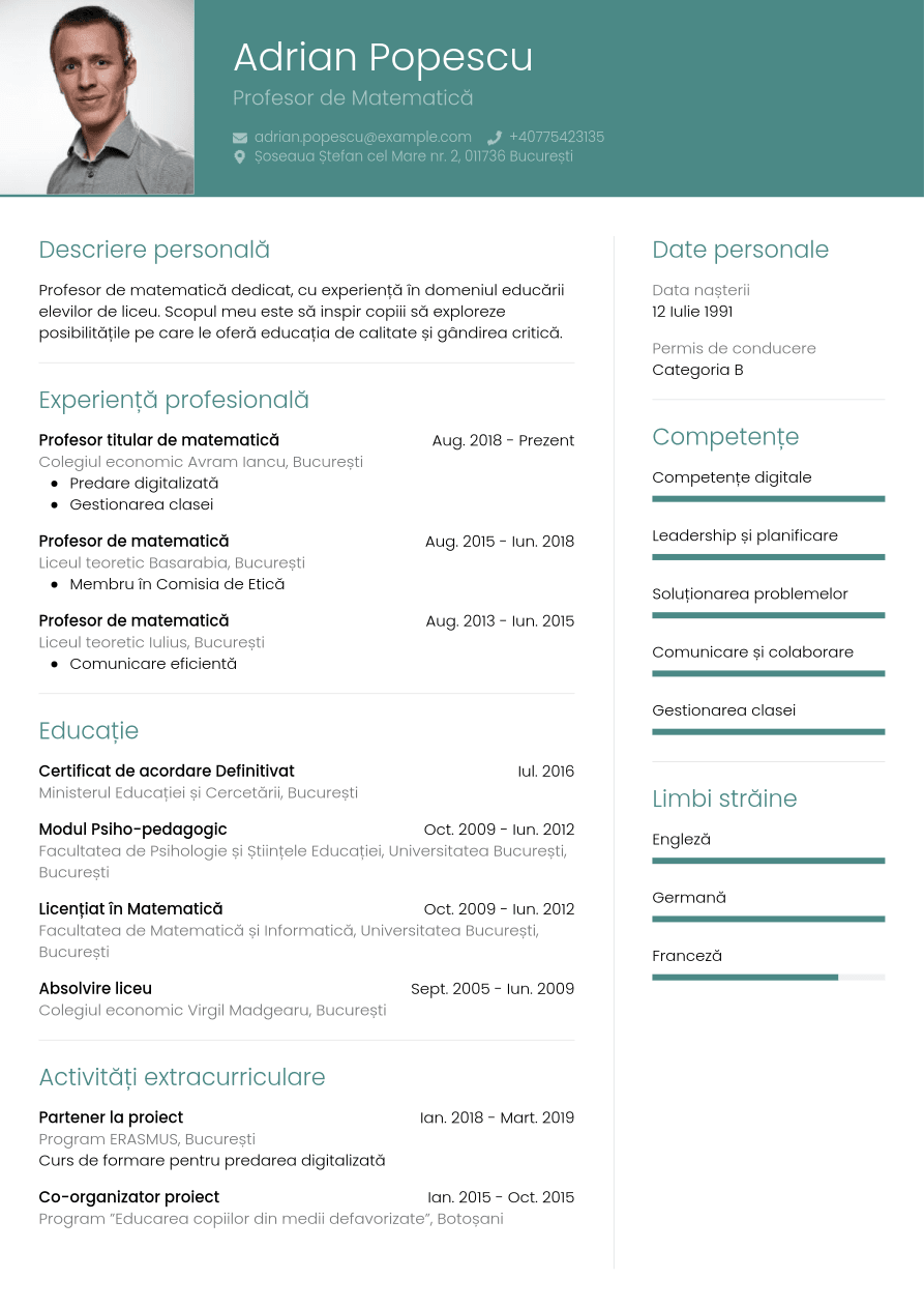 Modele de CV profesionale - CVwizard
