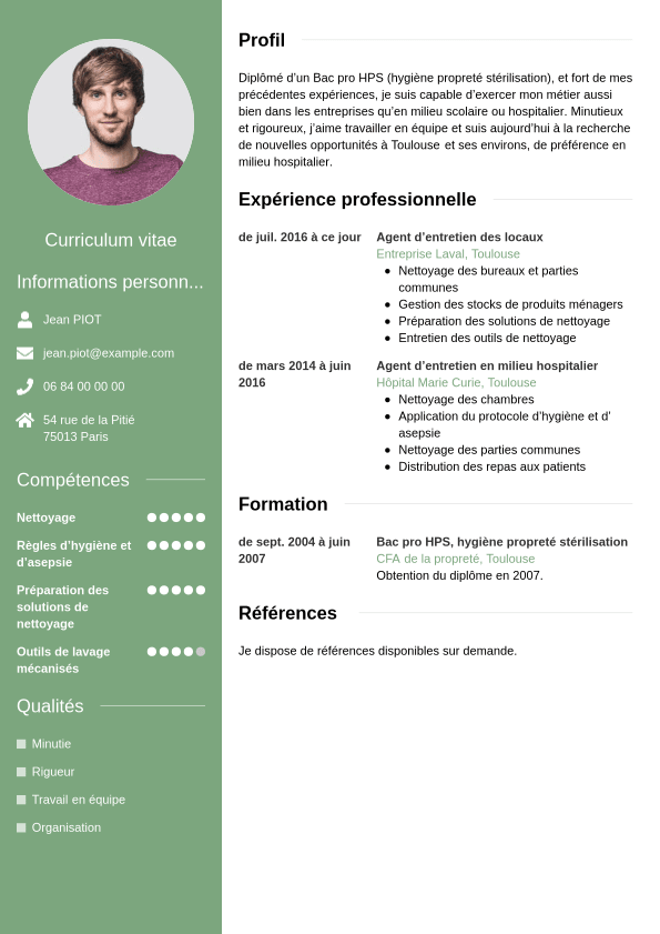 Exemple de CV pour chaque profession - CVwizard