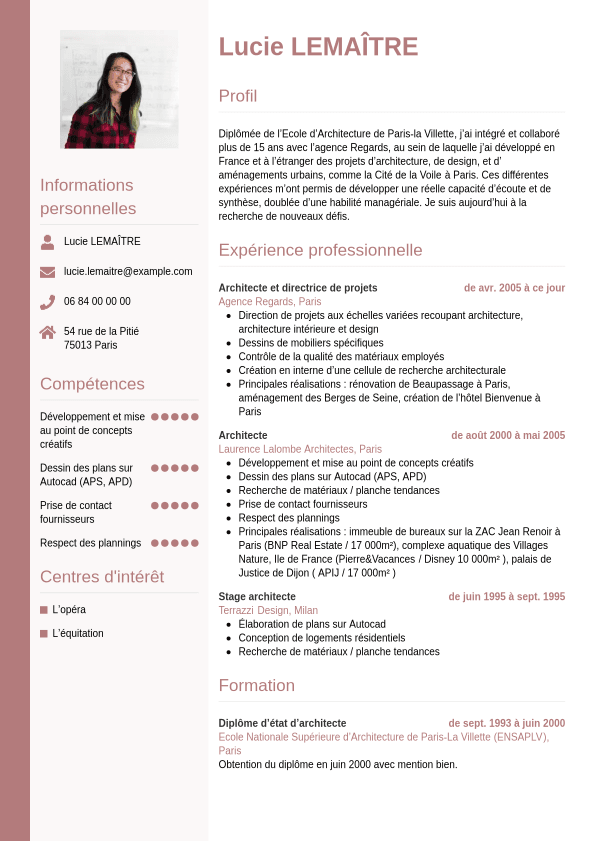 Exemple de CV pour chaque profession - CVwizard