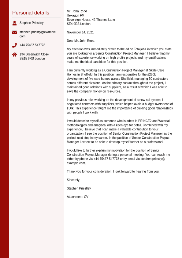 Cover letter templates - CVwizard