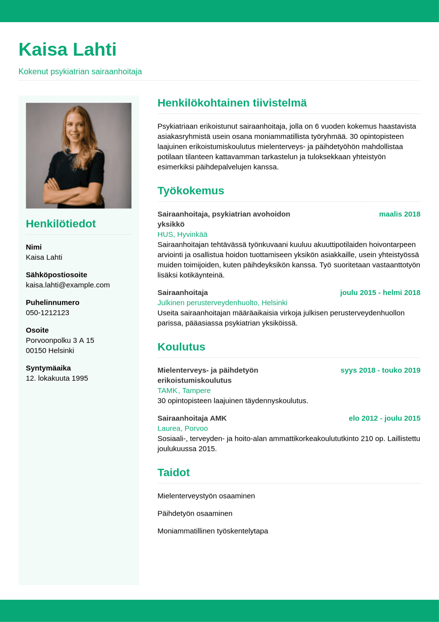 CV-mallipohjat - CVwizard