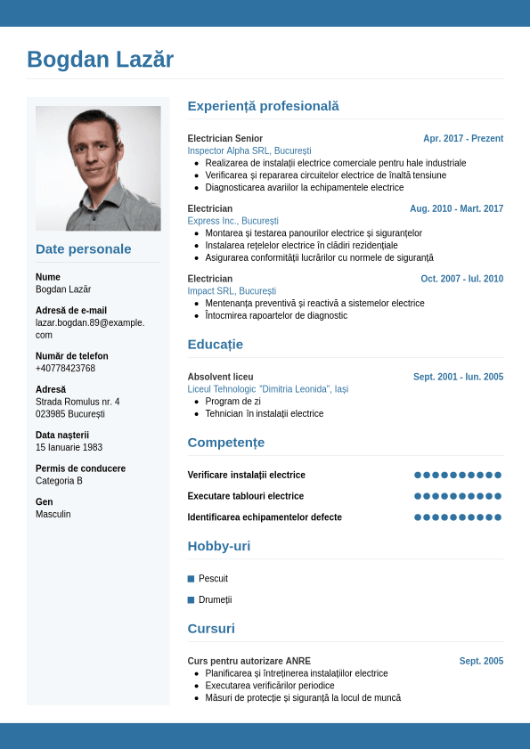Modele de CV profesionale - CVwizard