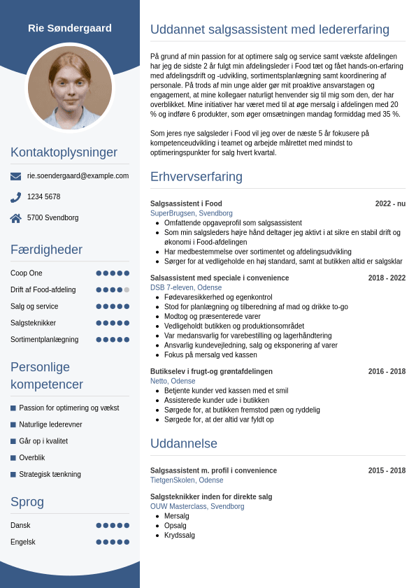 Pædagog CV-eksempel - CVwizard