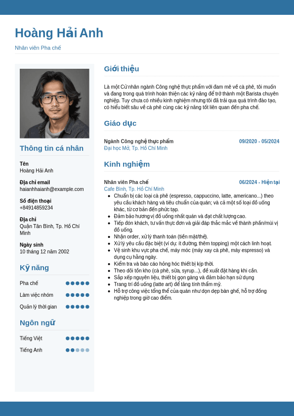 Mẫu CV và Bố cục CV chuyên nghiệp - CVwizard