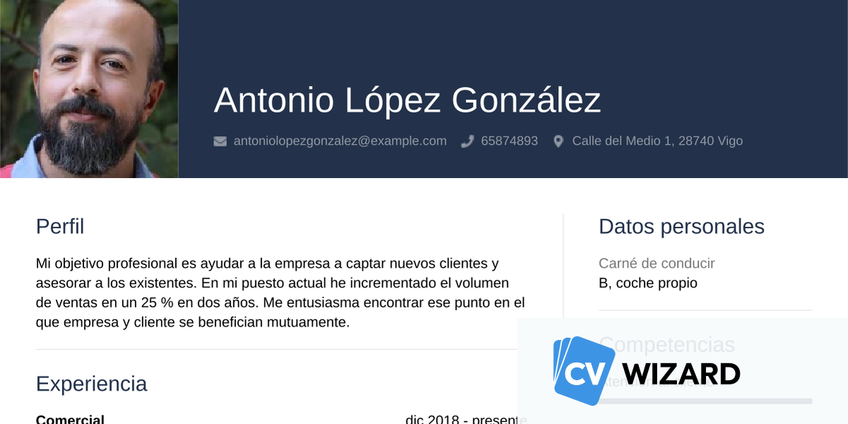 Currículum comercial: Ejemplos para destacar ventas - CVwizard